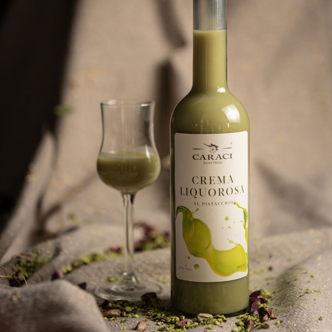 Caraci Sicily Food | Pistachio liqueur