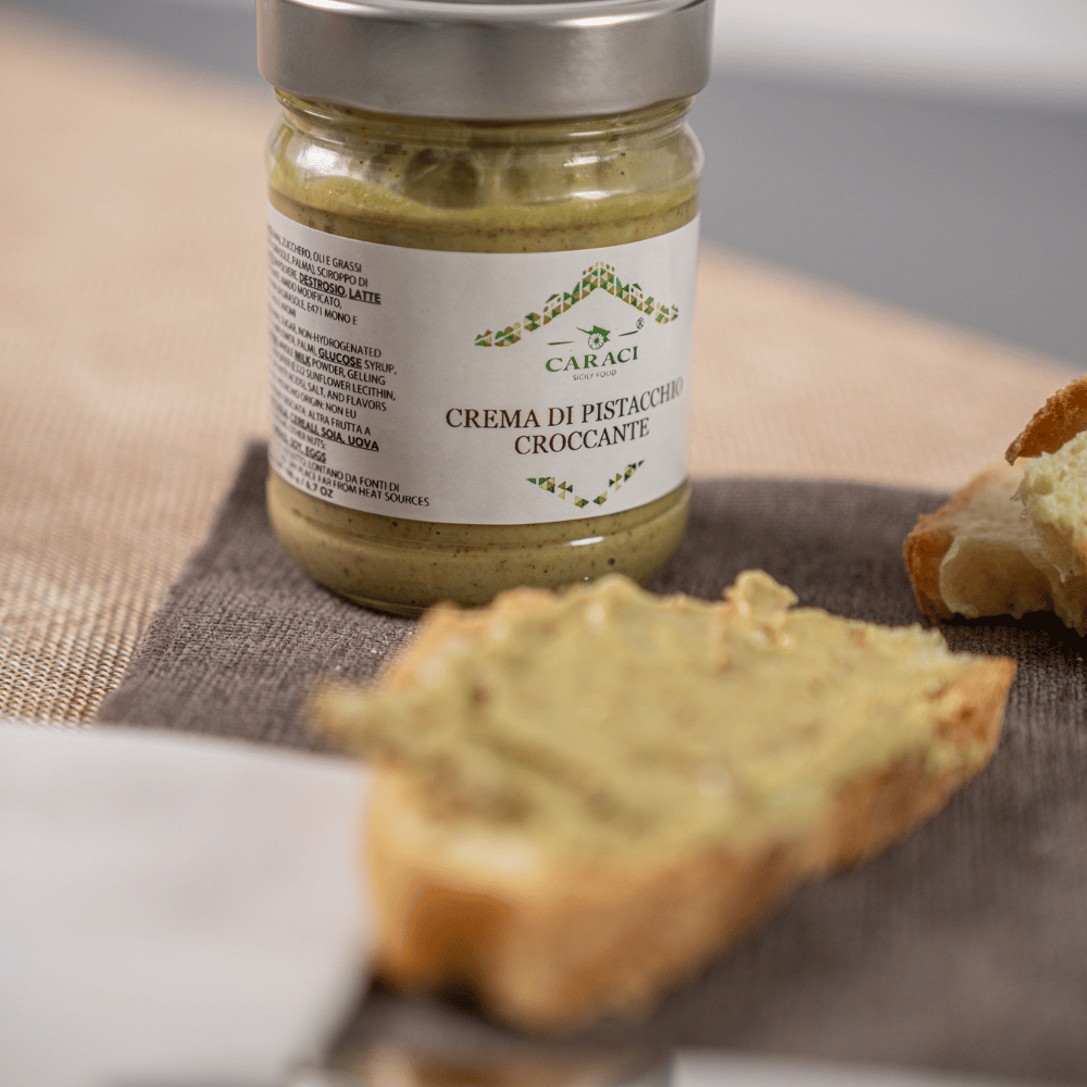 Caraci Sicily Food | Pistachio Cream with Chocolate Drops