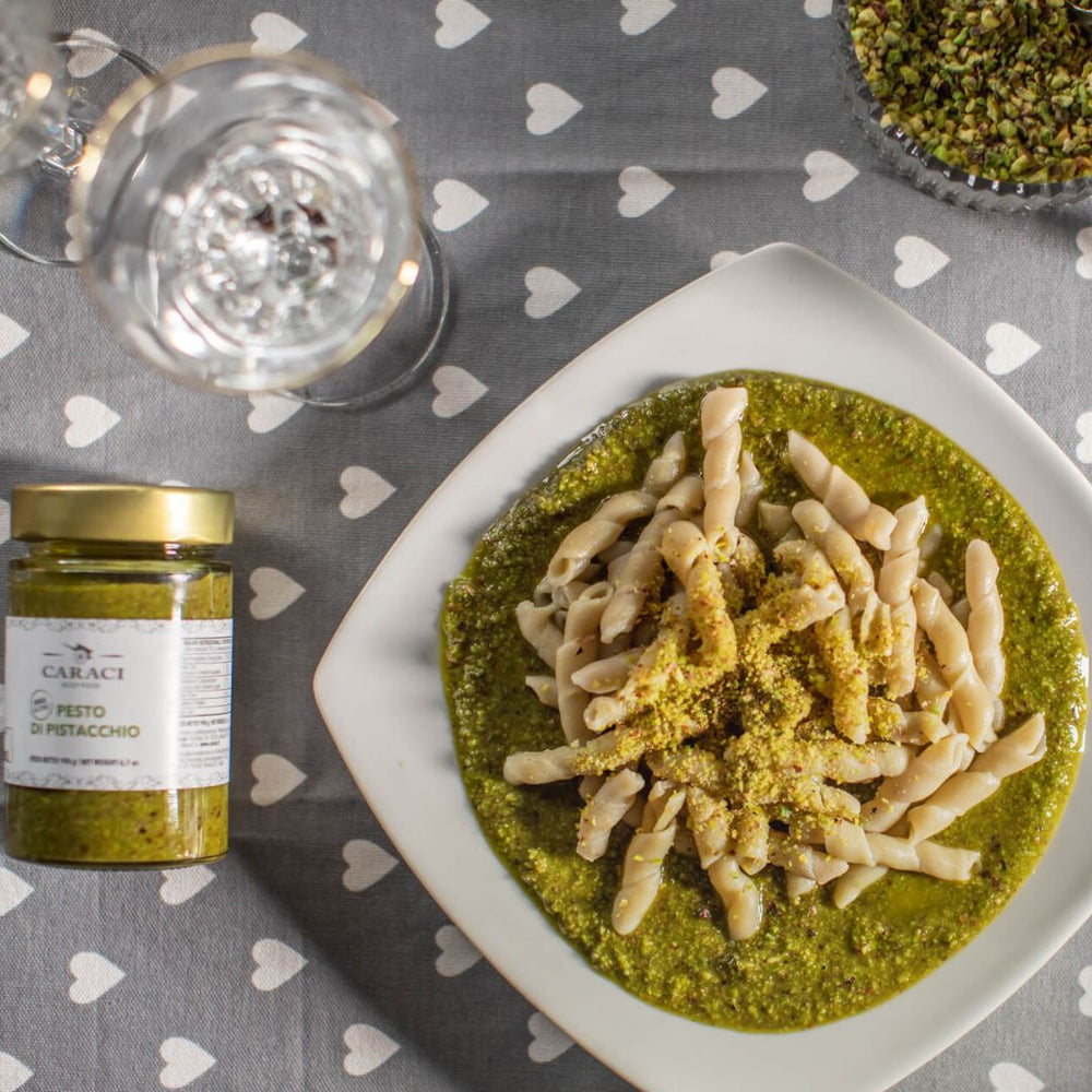 Caraci Sicily Food | Pistachio pesto