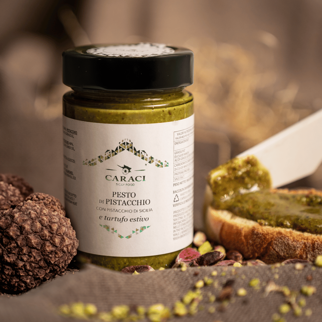 Caraci Sicily Food | Pistachio and Summer Truffle Pesto